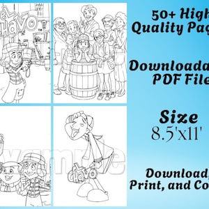 El Chavo Del Ocho Coloring Book: 50+ Pages of Nostalgic Characters (PDF ...