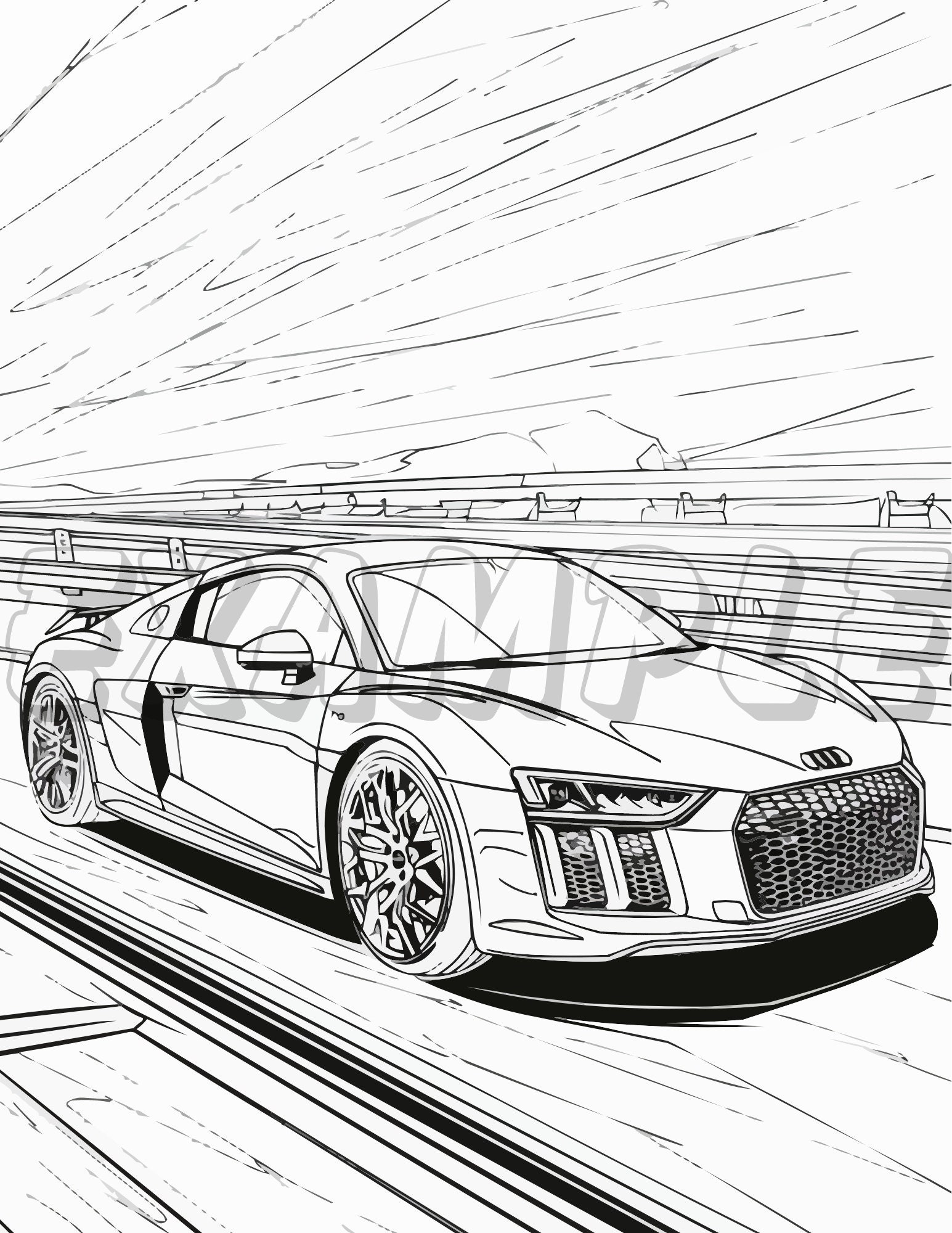 50 Cars Coloring Pages for Kids and Adults, Sport Cars, Hyper Cars ...