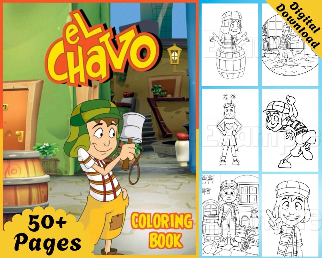 El Chavo Del Ocho Digital Coloring Book | 50+ Pages Featuring Quico ...