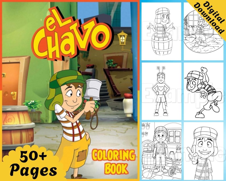 El Chavo Del Ocho Digital Coloring Book | 50+ Pages Featuring Quico ...