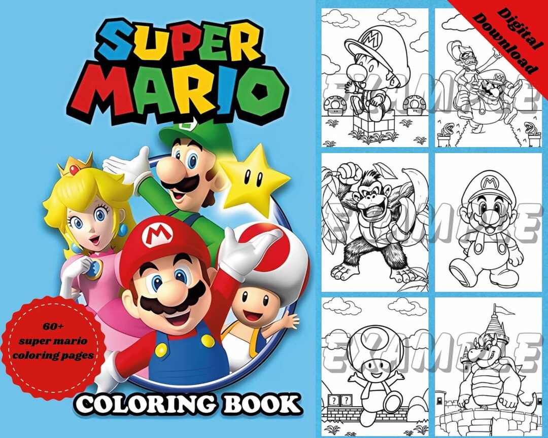 60 SUPER MARIO Coloring Pages / Printable Coloring Pages for Kid ...