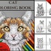 Cat Coloring Pages 50 Pages Printable Cute Kitten Coloring Pages for ...
