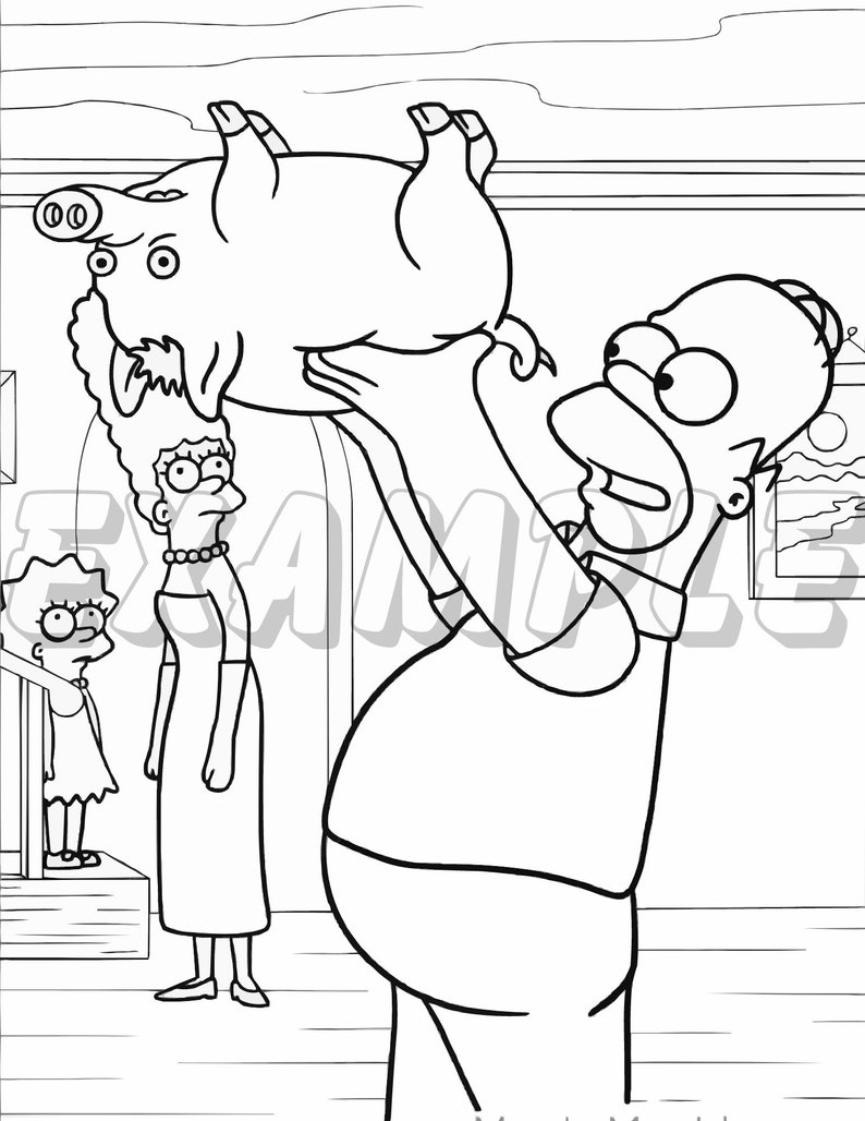 50+ THE SIMPSONS Color Pages. the Simpsons Coloring Book Fo Kid ...