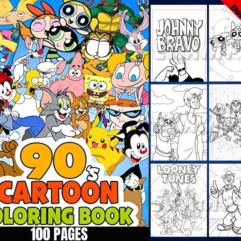 Pop Art Coloring Book - Etsy