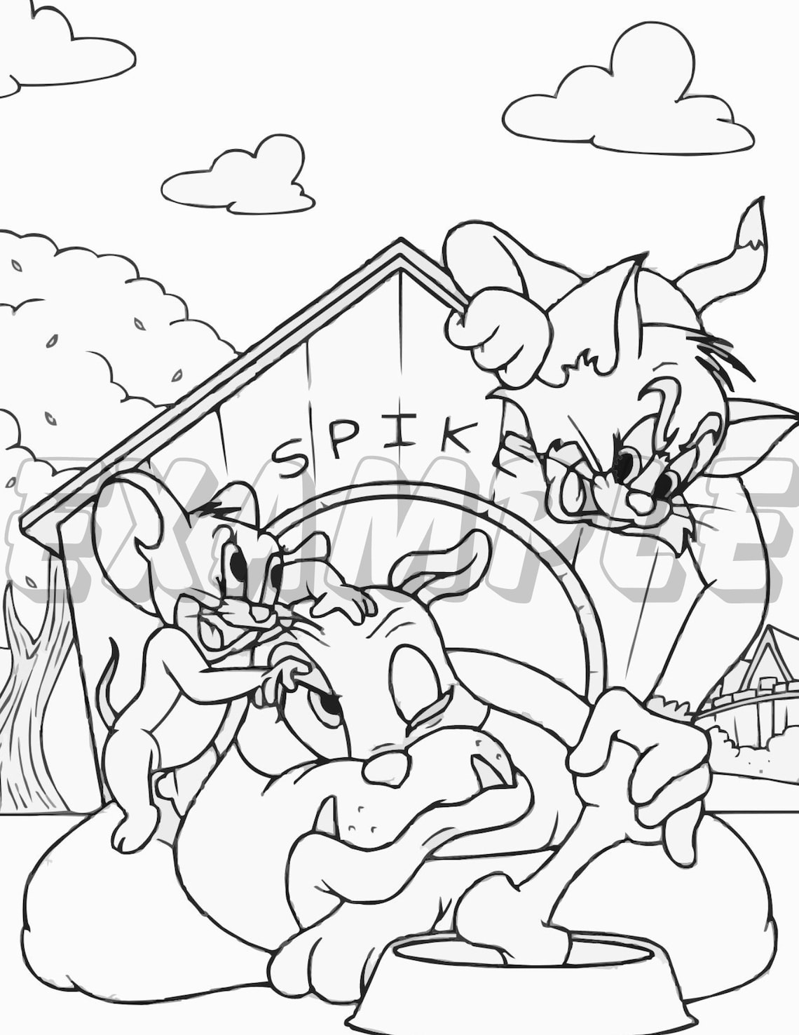 90s Cartoon Coloring Pages: 100 Pages, Kids & Adults (printable PDF) - Etsy