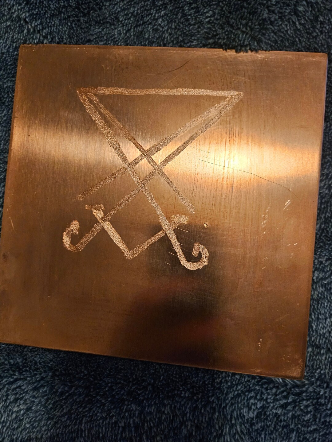 Lucifer's Copper Sigil Plate - Etsy