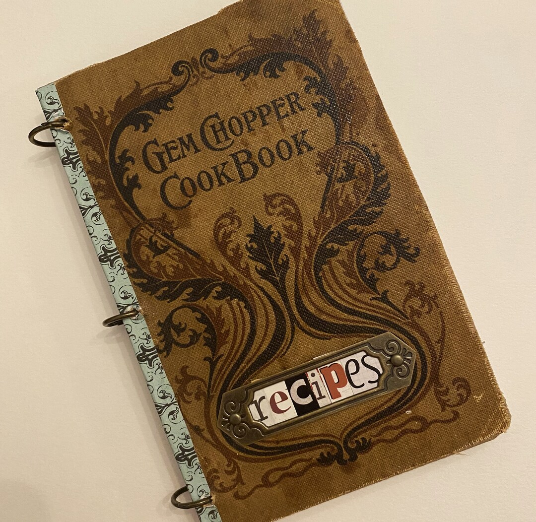 Upcycled Petite Vintage 1920s Recipe Book - Gem Chopper Cook Book - Etsy