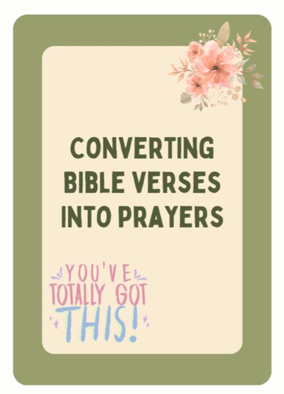 Turning Bible Verses Into Prayers: A Christian Girly Edition - Etsy