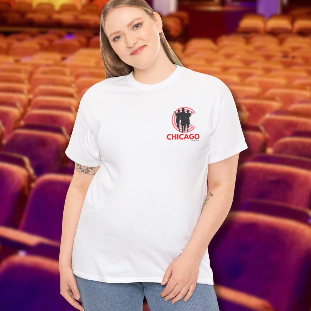 Chicago the Musical Logo Unisex Heavy Cotton Tee, Theater Gift ...