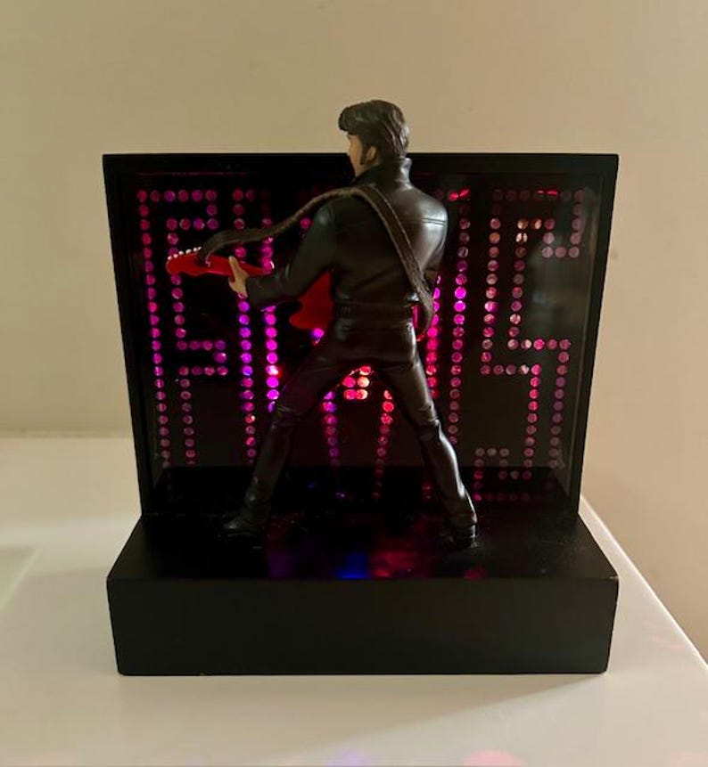 Elvis Live! - Lighted Statue With Guitar - Etsy