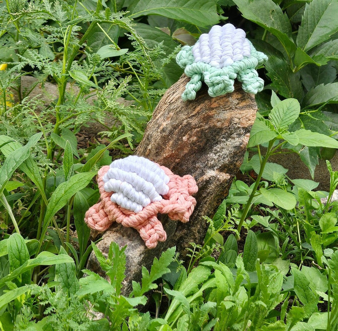 Macrame Turtle, Macrame Animal, Boho Accessories, Colorful Macrame ...