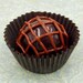 Hulet Glass Bonbon, Collectible Chocolate Truffle, Faux Caramel Drizzle ...