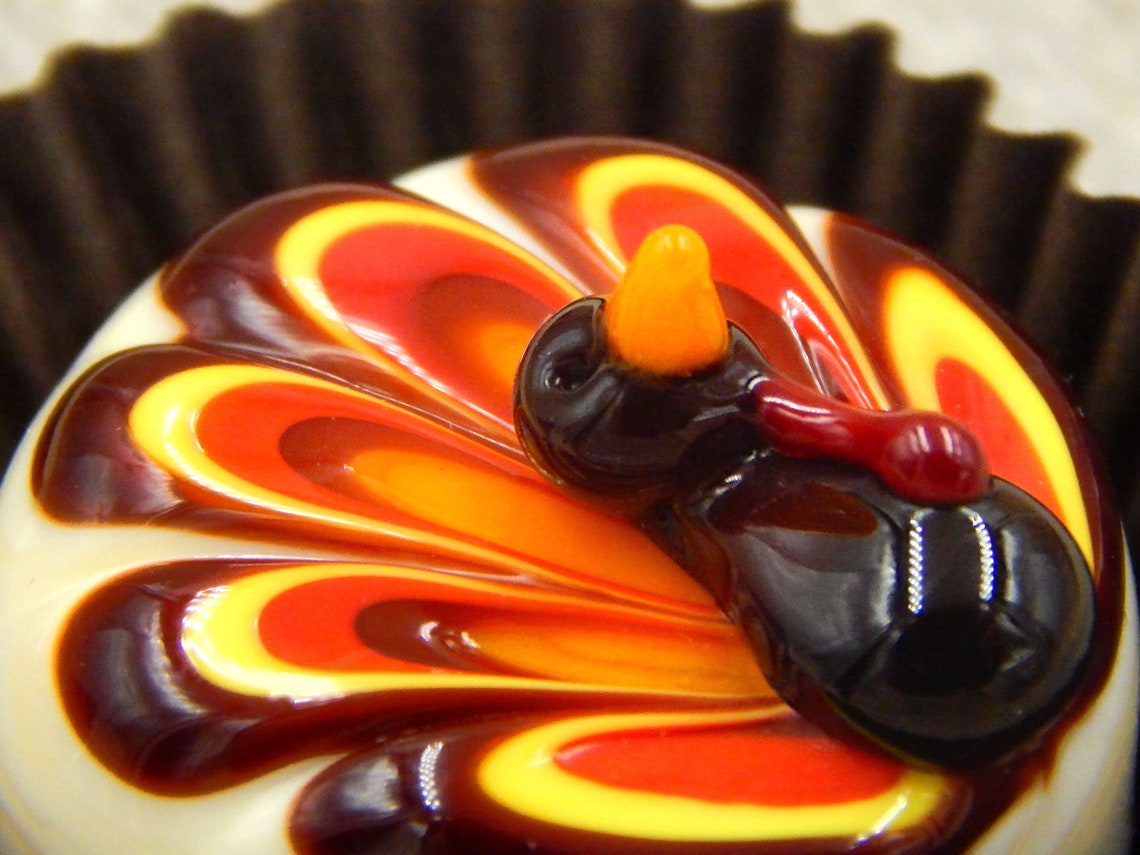 25-301V Collectible Turkey Glass Chocolate by Hulet Glass - Etsy