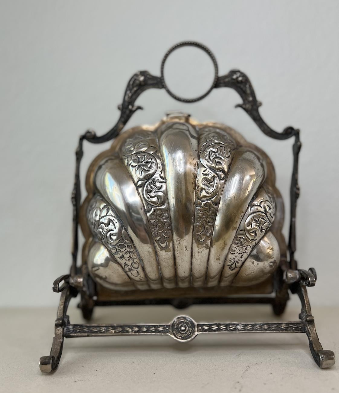 Antique Victorian Silver Plated Double Sided Biscuit Warmer With Tongs ...