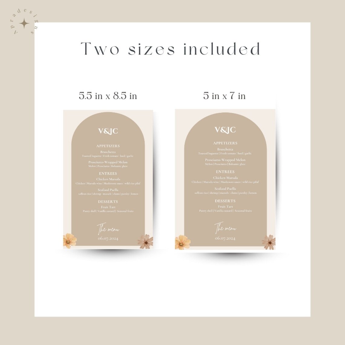 Wedding Menu Template Custom Wedding Menu Elegant Dinner Menu Dinner Party Menu Wedding Dinner ...