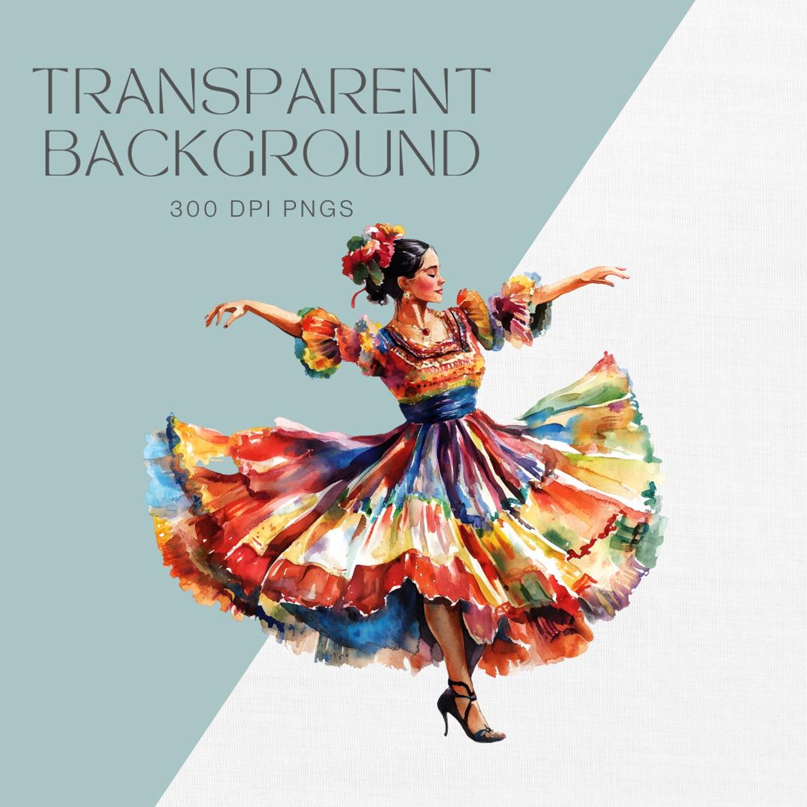 Let's Go to Mexico Clipart Pack, Watercolor Summer Graphics, Travel ...