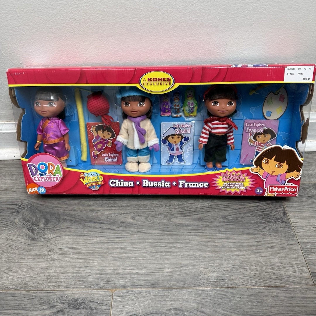 DORA the Explorer World Adventure Dolls NEW France China Russia Kohl's ...