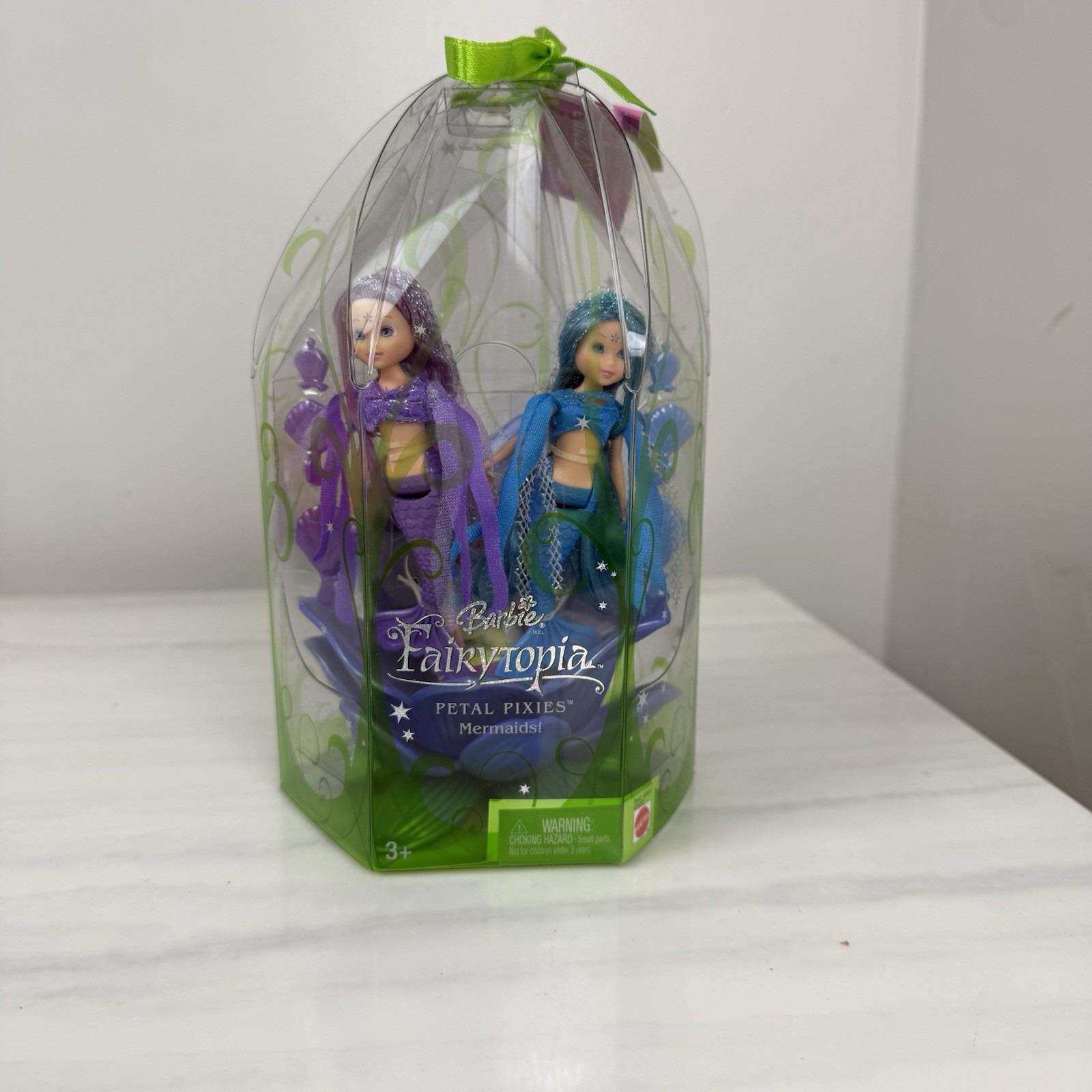 Mattel Barbie Fairytopia Petal Pixies Rivermist & Glee Mermaid Set 2004 ...