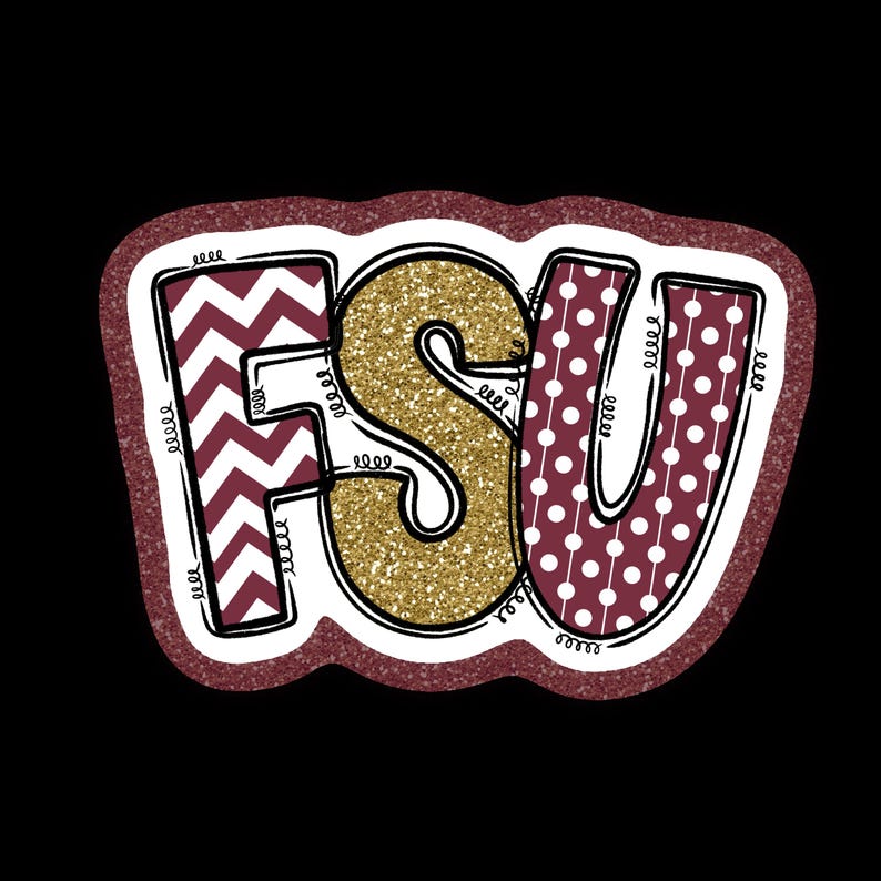 Glitter Sublimation FSU Seminoles Trucker Mesh Hat Patch - Etsy
