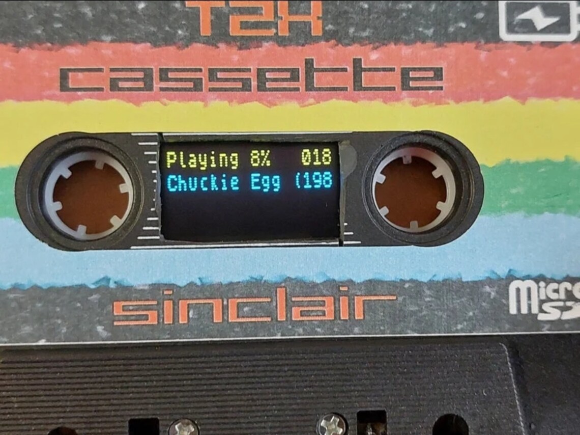 Cassete Sinclair TZX Para ZX Spectrum Ou Zx81 - +17.000 Jogos Em SD ...