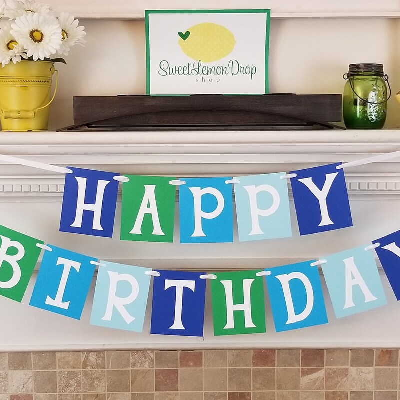 Boy Birthday Banner - Etsy