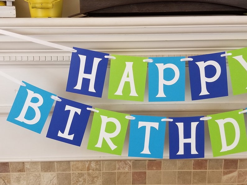 Birthday Boy Banner Happy Birthday First 1st Birthday - Etsy