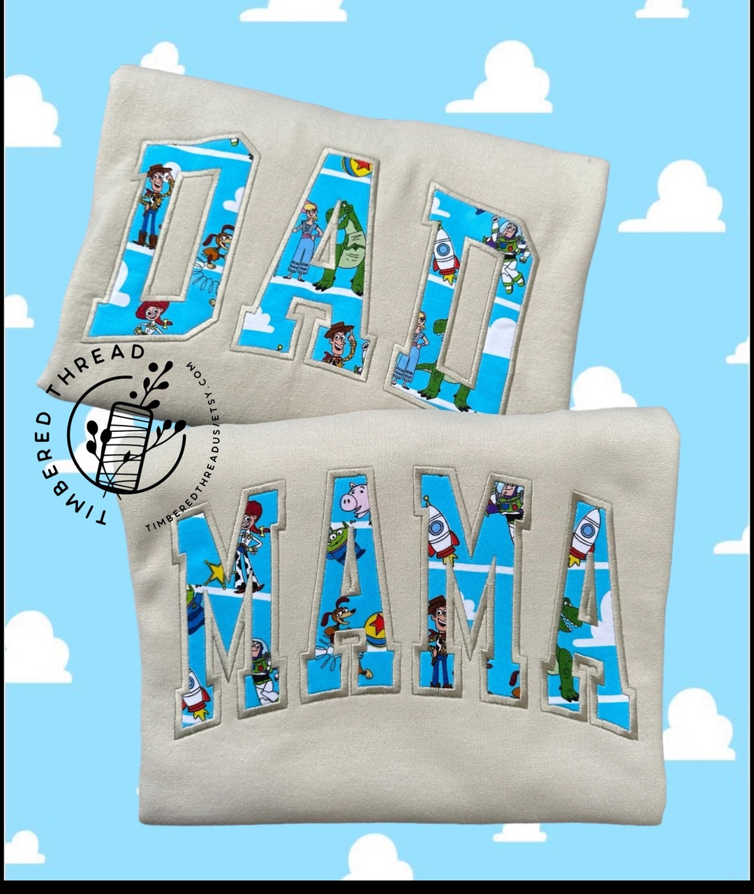 Custom Little Sleepies Toy Story Embroidered Crewneck - Etsy