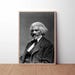 Frederick Douglass Poster, American Civil Rights Black and White Wall ...