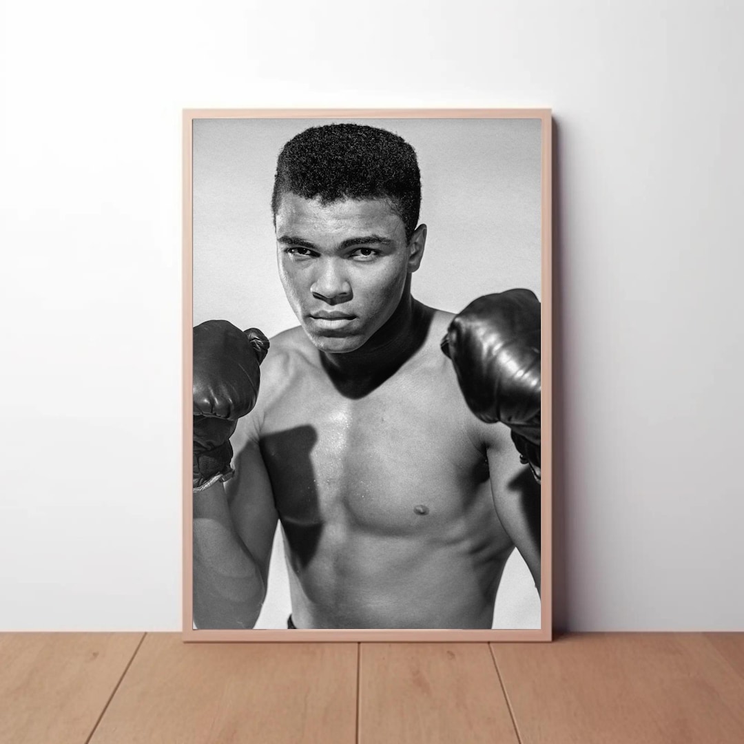 Vintage Muhammad Ali Boxing Poster, Iconic Legendary Fighter Print ...