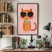 Cat Kitten Cool Poster, Kids Bedroom Home Décor Wall Art, Children's ...