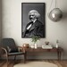 Frederick Douglass Poster, American Civil Rights Black and White Wall ...