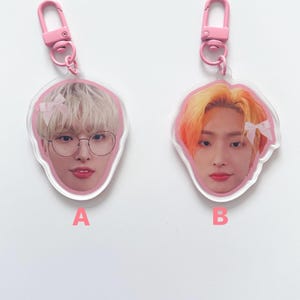 Ateez Acrylic Bias Keychain Accessory Cute Coquette Bow - Etsy