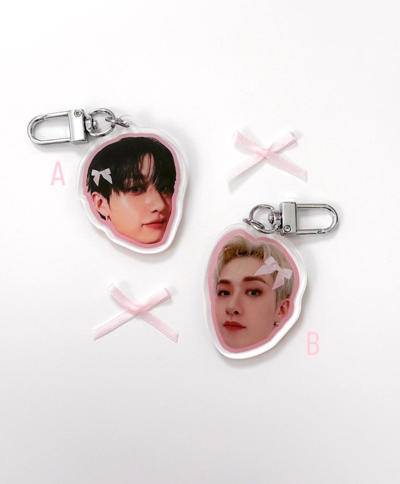 Stray Kids Acrylic Keychain Cute Coquette Bow - Etsy