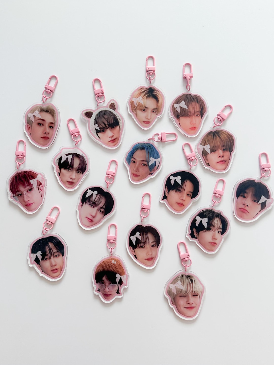 Stray Kids Acrylic Keychain Cute Coquette Bow - Etsy