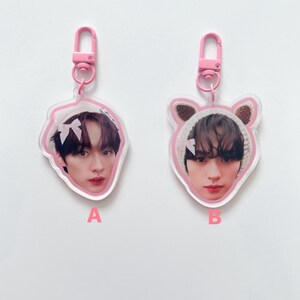 Stray Kids Acrylic Keychain Cute Coquette Bow - Etsy