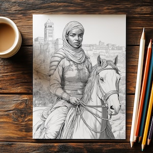 African Kings and Queens Coloring Pages - 60 Printable Illustrations ...