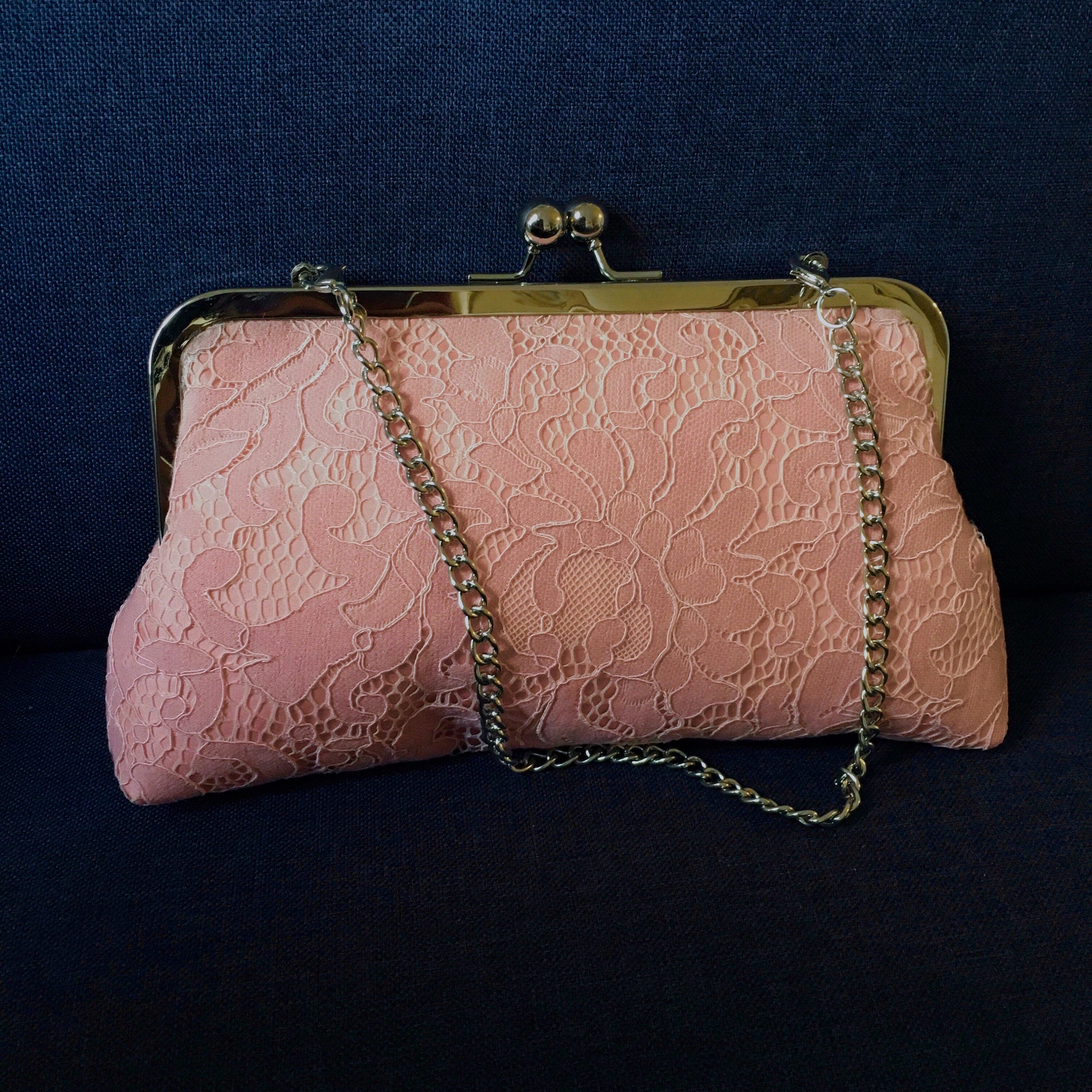 Pink Lace Purse - Etsy
