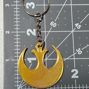 Golden Colored Scifi Battle Keychain | 3D Printed - Etsy