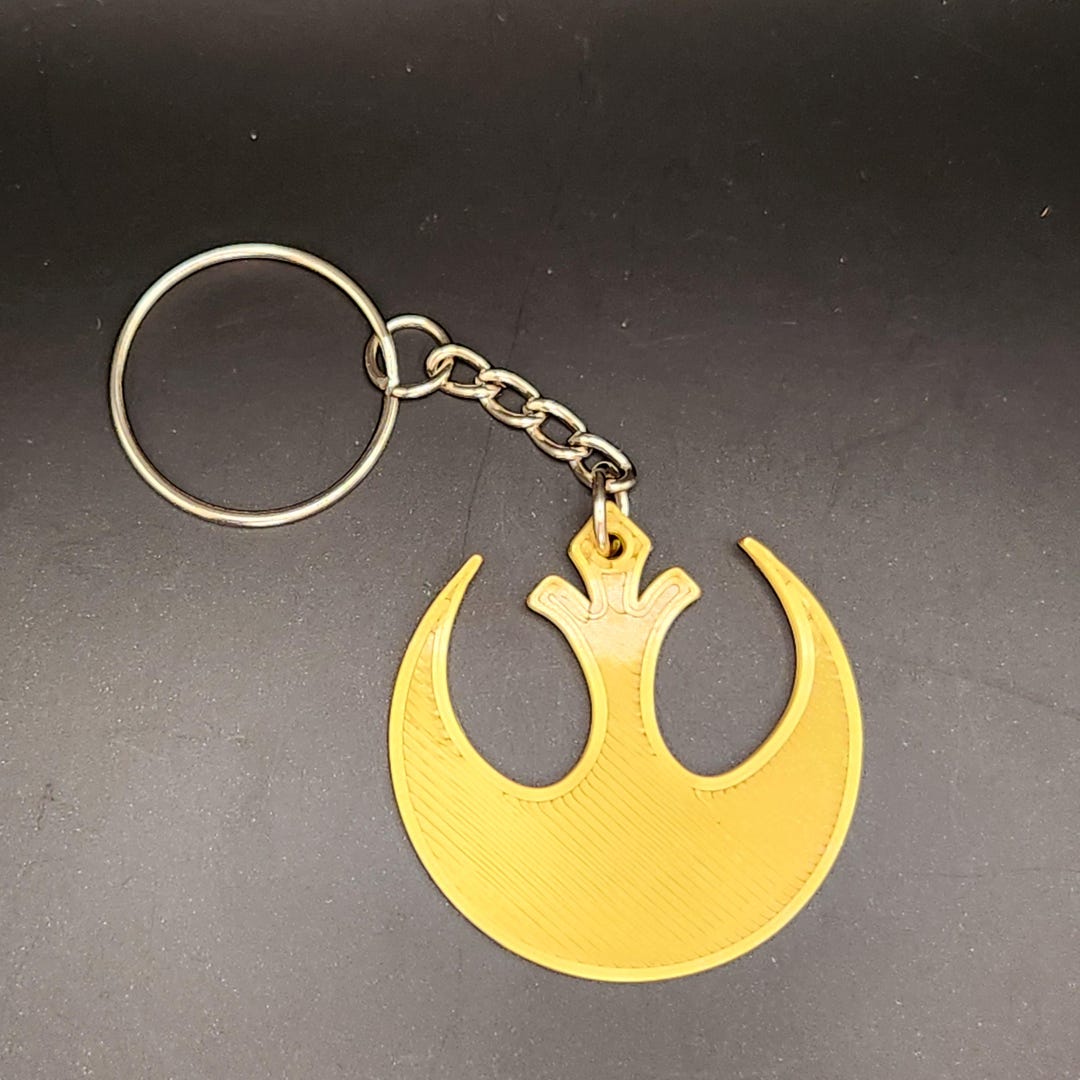 Golden Colored Scifi Battle Keychain | 3D Printed - Etsy