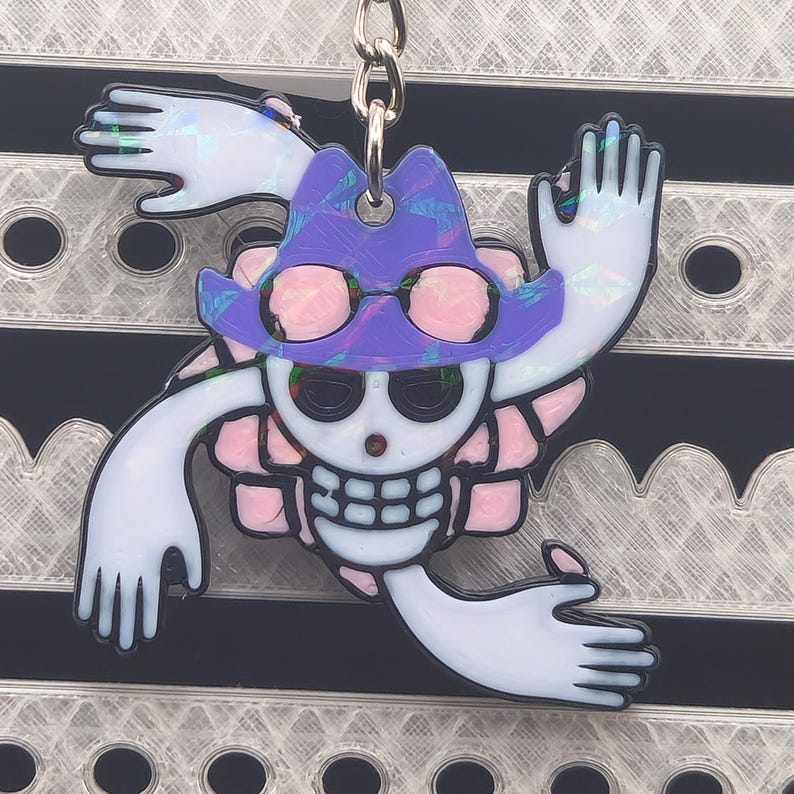 Hologram Nico Robin Demon Child Jolly Roger Keychain 3d Printed Anime ...
