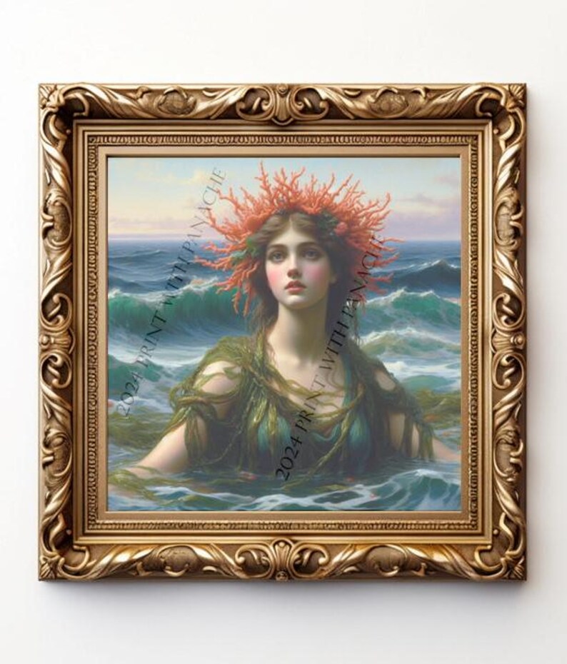 Amphitrite, Queen of the Sea Printable Art: Greek Mythology, Ocean ...
