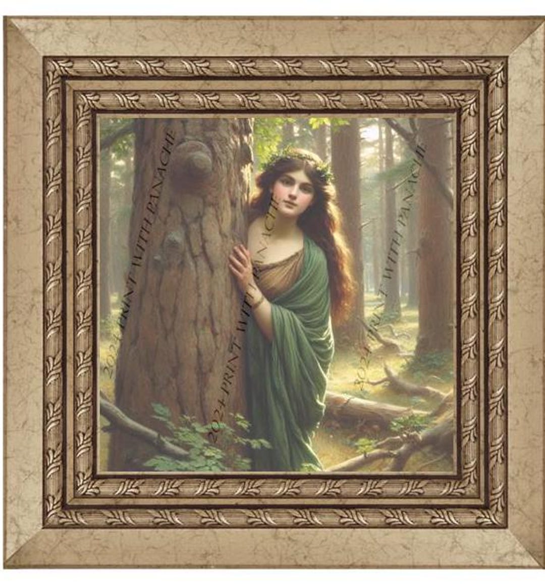Dryad Printable Poster Forest Spirit, Wood Nymph, Greek Mythology ...