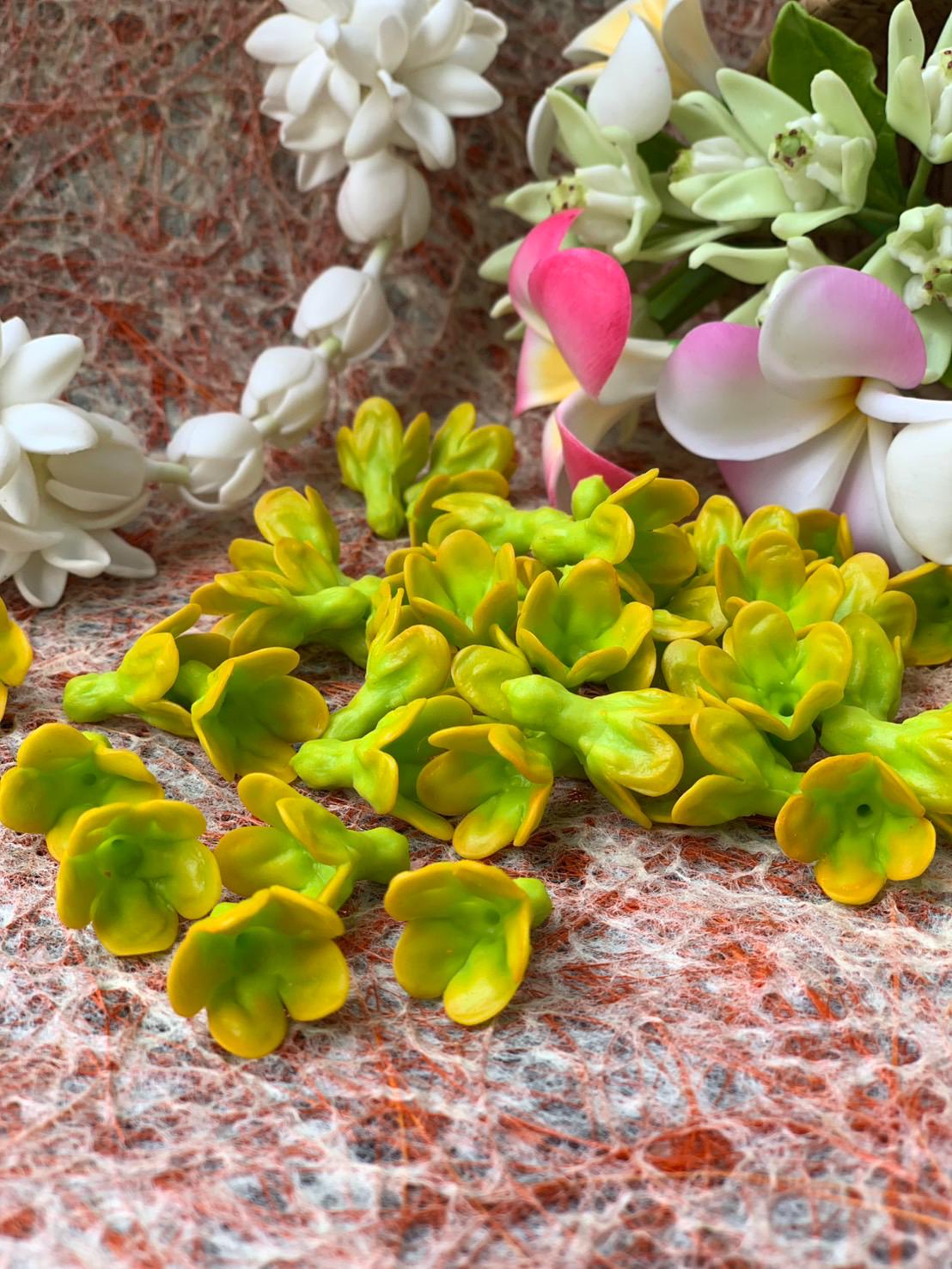 Pakalana Clay Flowers Beads– Hawaiian Lei Jewelry Making Garland, DIY ...