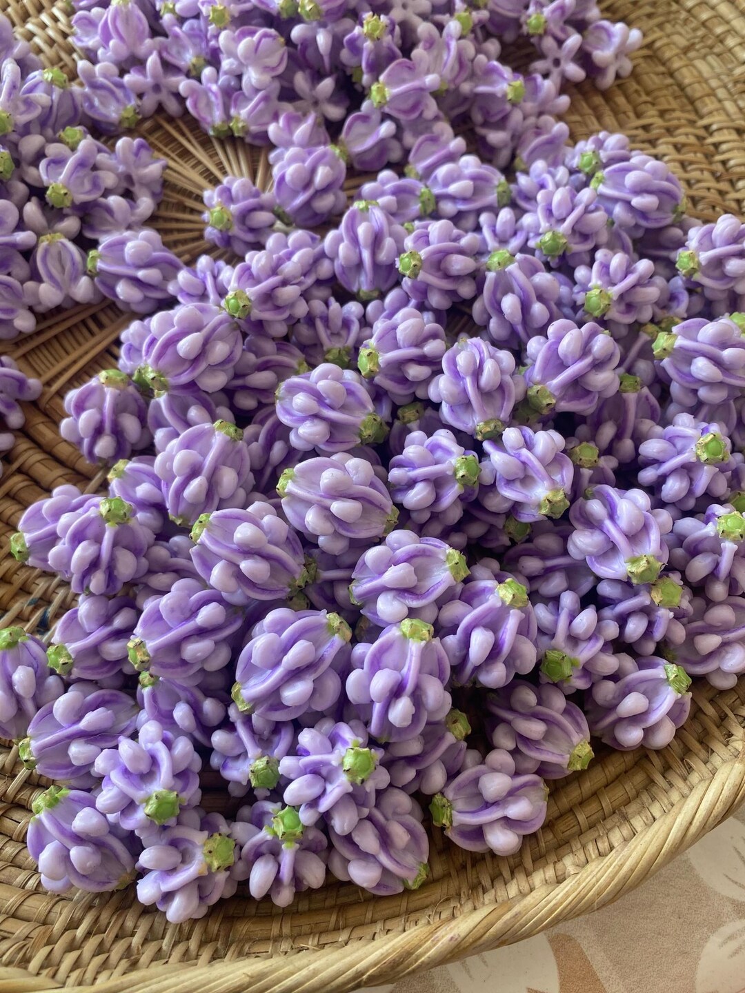 Handmade Clay Crown Flower Beads - Hawaiian Lei - Jewelry Making - Etsy