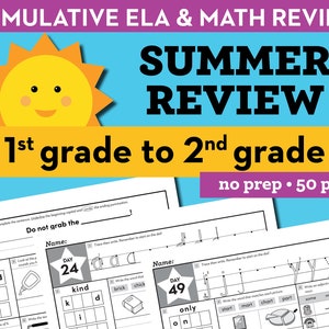 2nd Grade Daily Spiral Review Worksheets, Educational Activity, Home ...