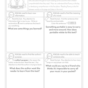 3rd Grade Printable Fluency and Reading Comprehension Passages for ...