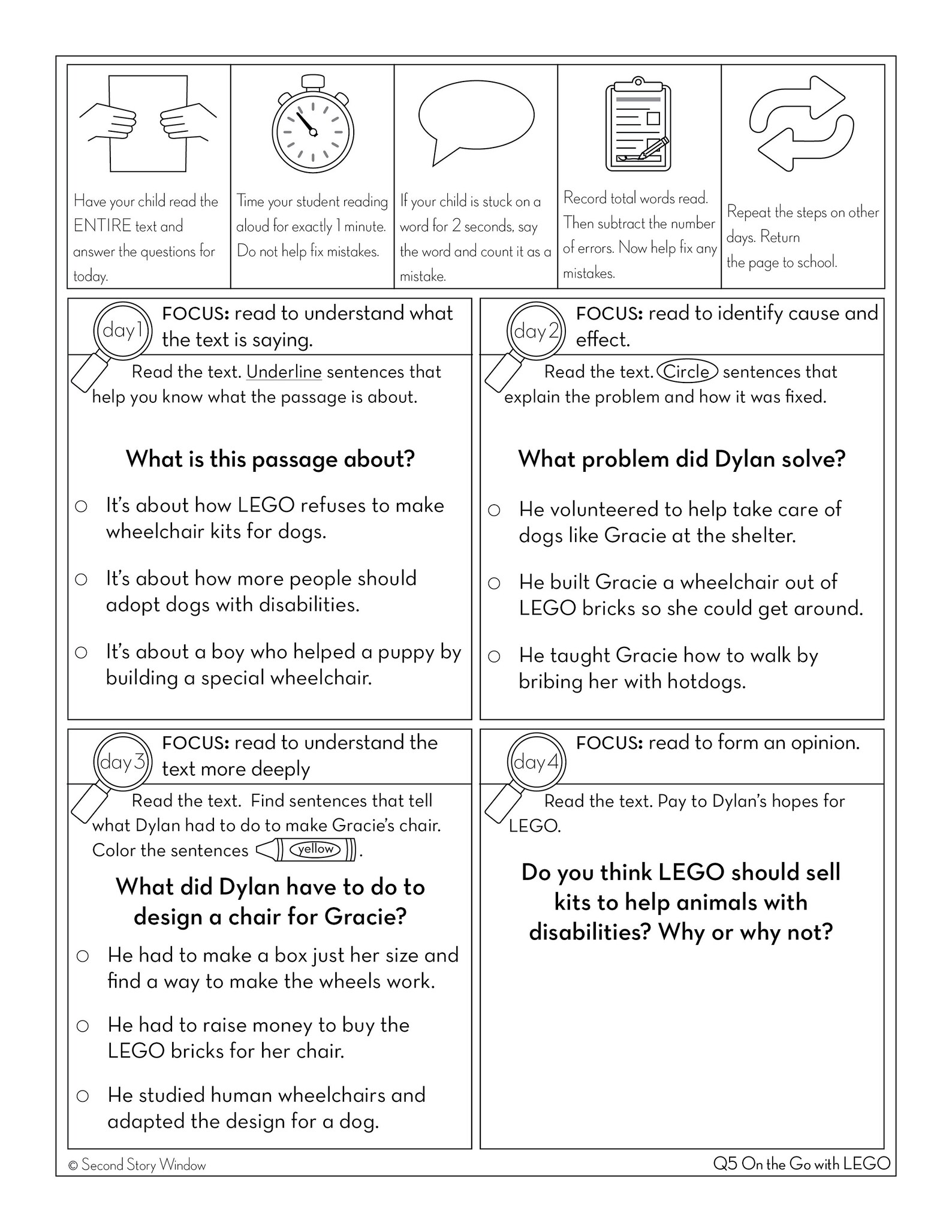Buy 4th Grade Printable Fluency And Reading Comprehension Passages