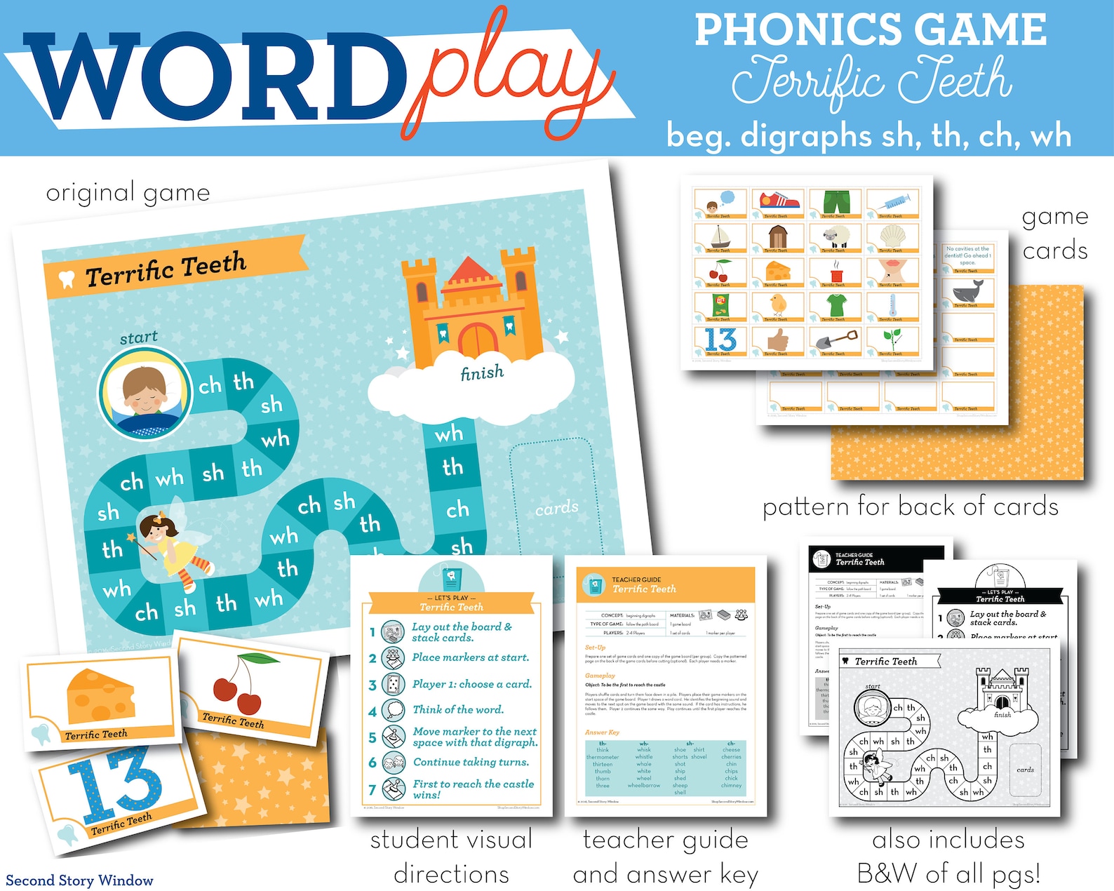 Terrific Teeth Game Phonics Digraph Letter Sound Printable - Etsy