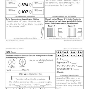 3rd Grade Math and Reading Homework, Educational Activity, Home ...