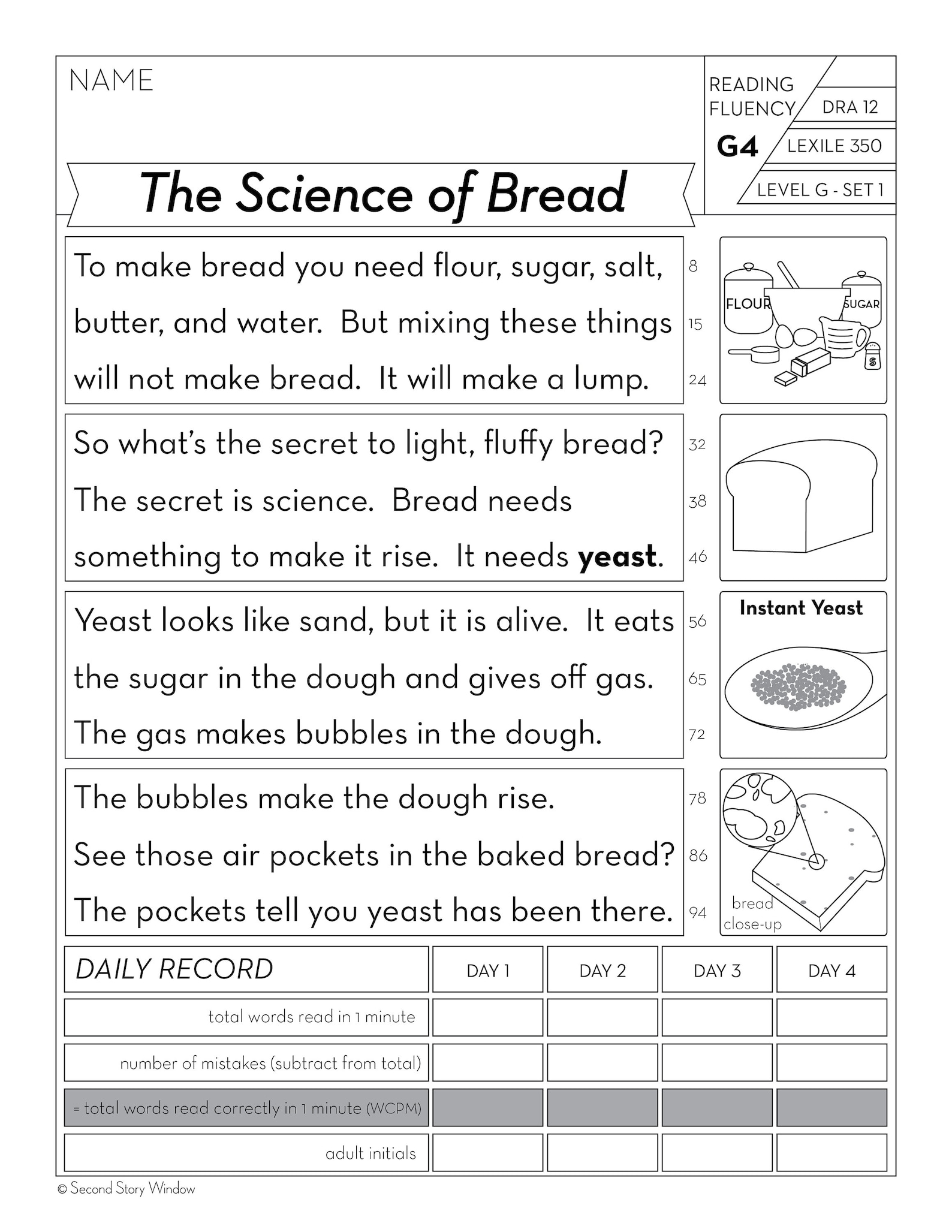 1st Grade Printable Fluency and Reading Comprehension Passages for ...